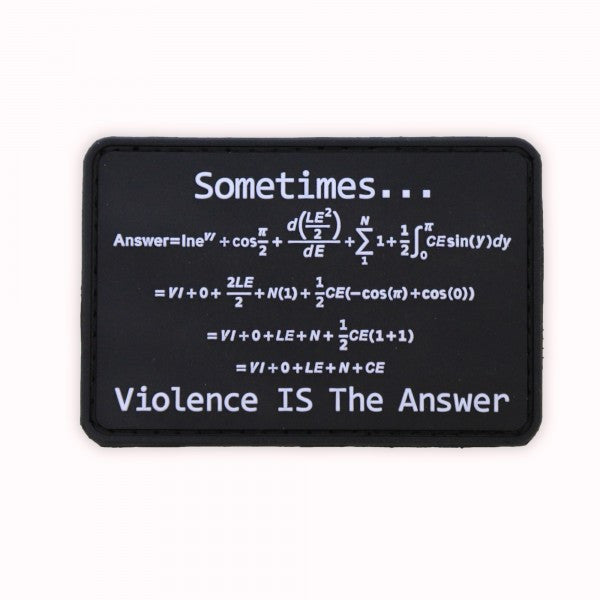Violence is the Answer PVC Patch – RE Factor Tactical