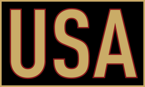 Gold & Black USA Sticker – RE Factor Tactical